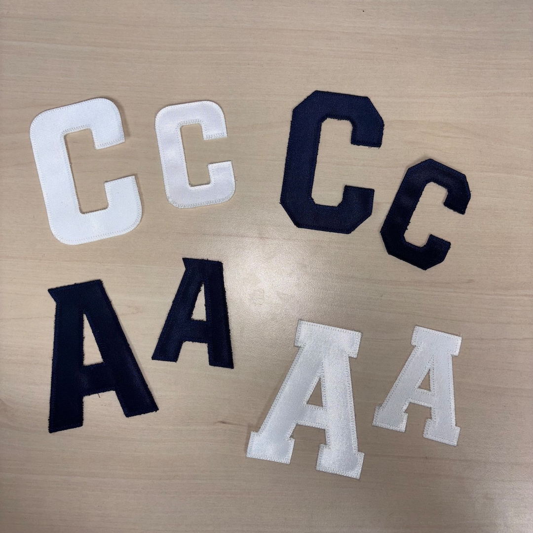 Embroidery Patch, Embroidered Letters for Jersey/shirt/jacket ...