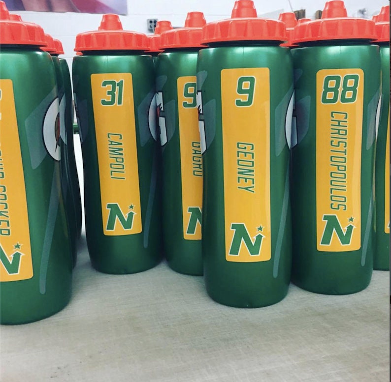Custom Water Bottle Sticker Set, Gatorade Bottle, Custom Water Bottle ...