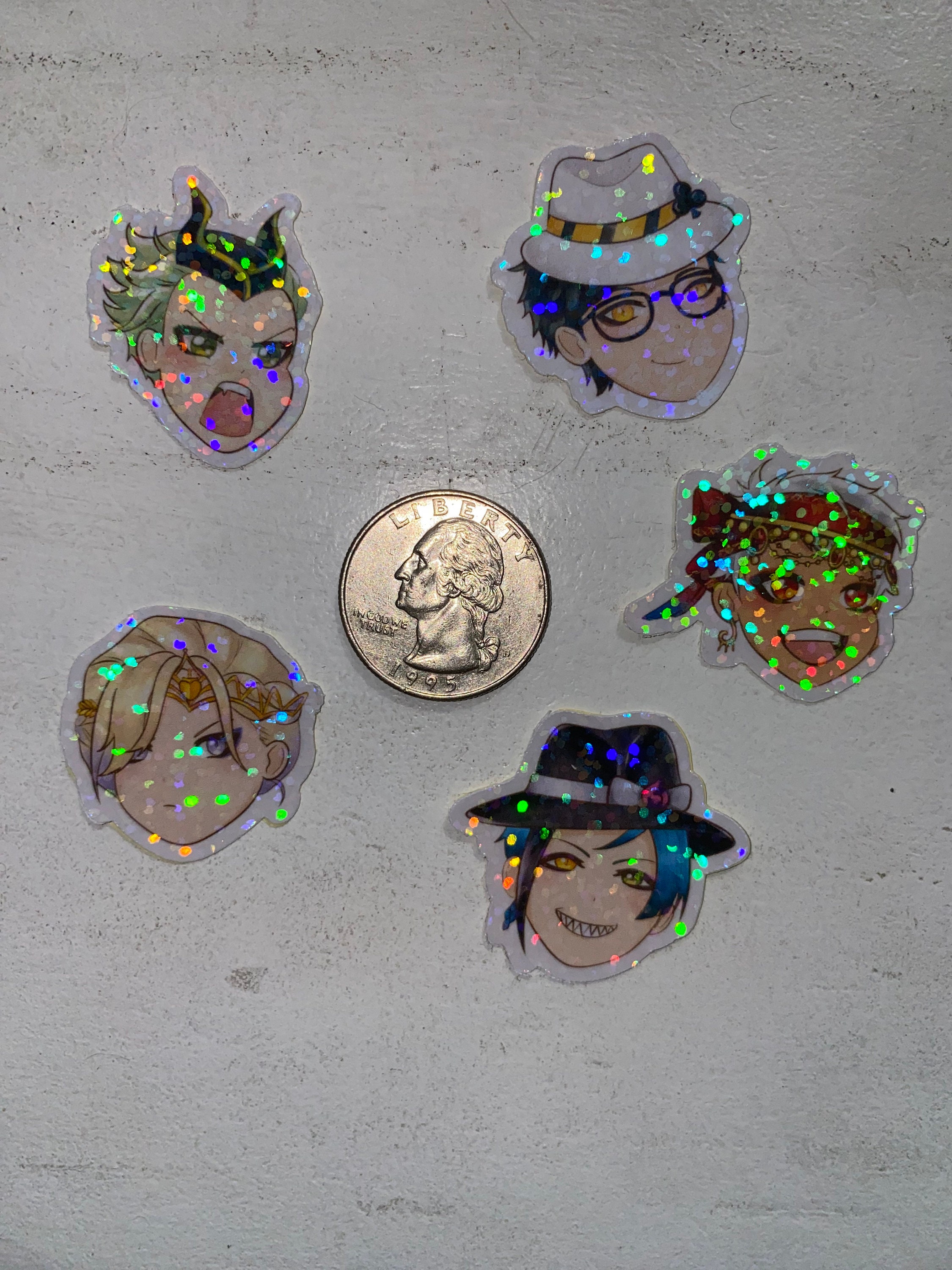 Small Holographic Twisted Wonderland Stickers - Etsy