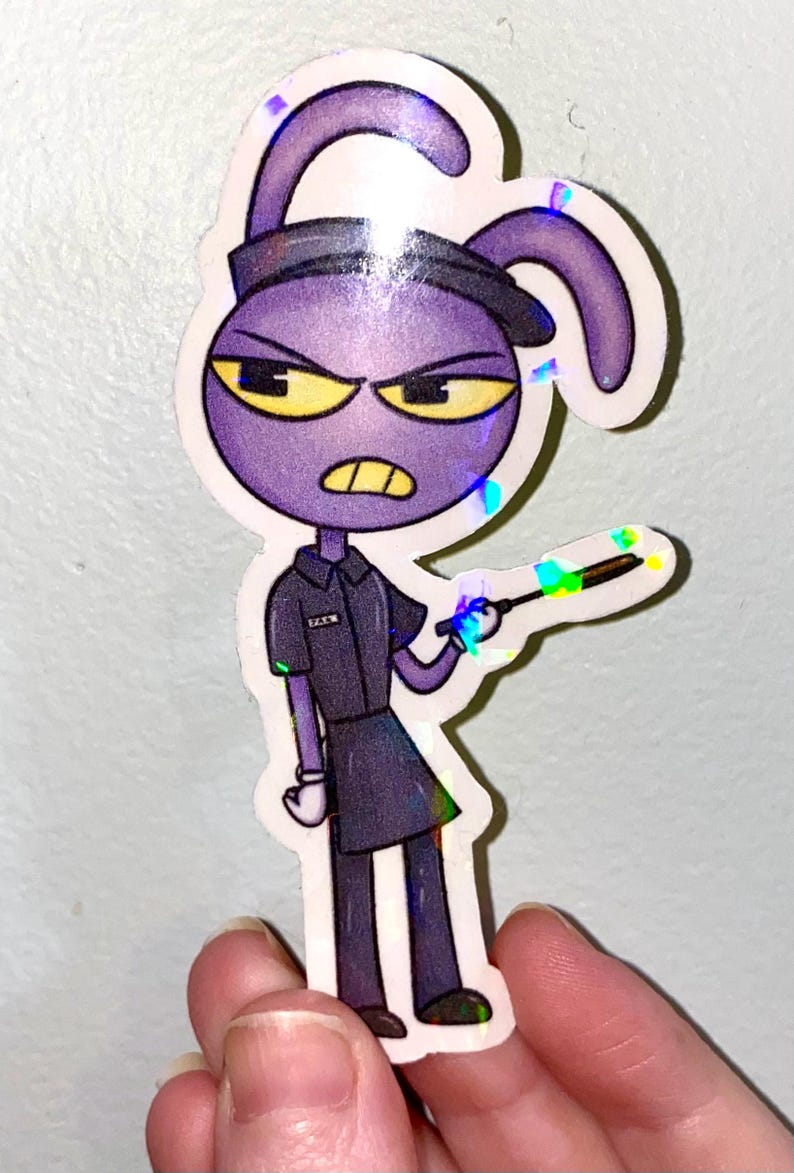 Jax TADC Fast Food Worker Holographic Sticker - Etsy