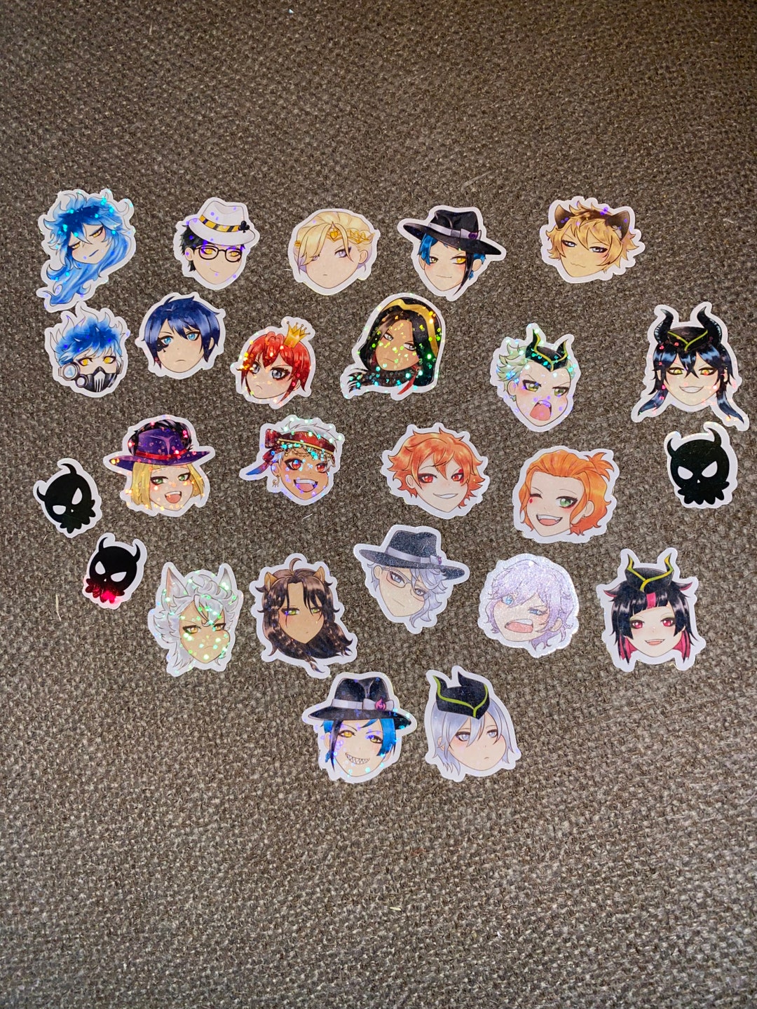 Small Holographic Twisted Wonderland Stickers - Etsy