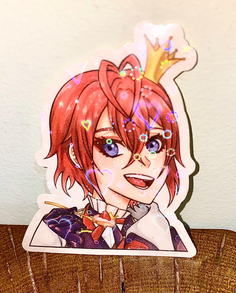Riddle Rosehearts Strawberry Tart Holographic Sticker - Etsy
