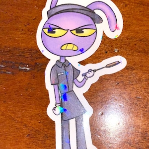 Jax TADC Fast Food Worker Holographic Sticker - Etsy
