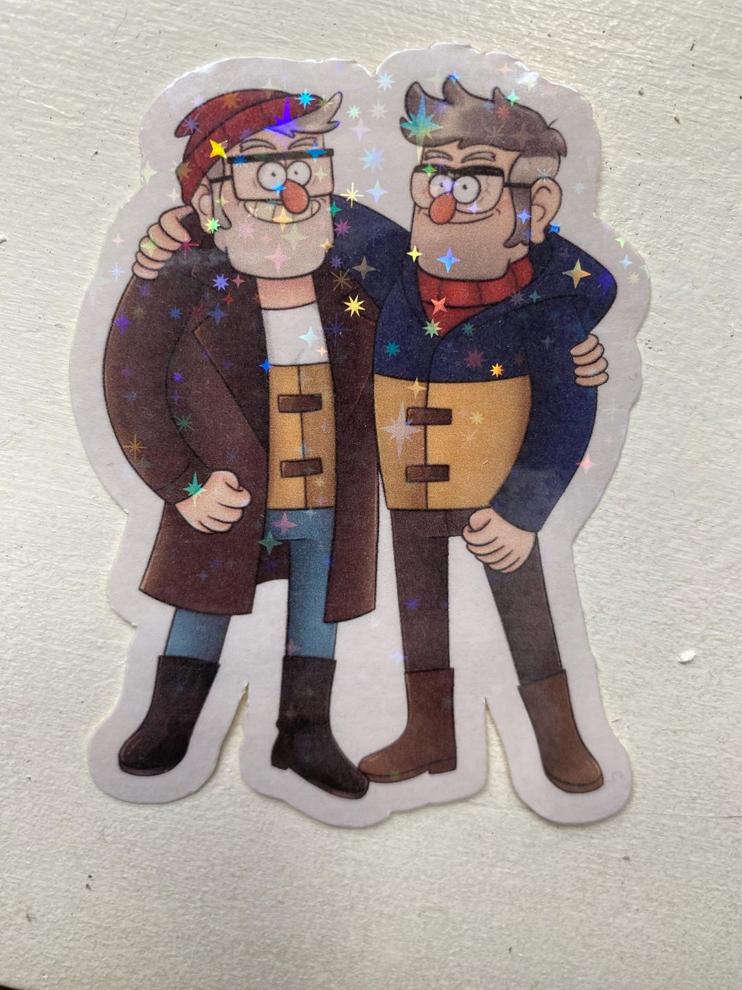 Stan and Ford Holographic Sticker - Etsy