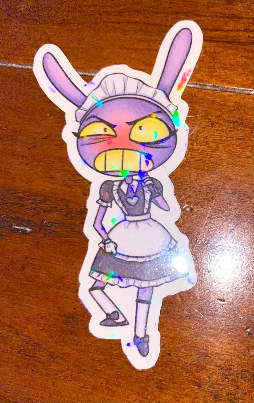 Jax TADC Maid Outfit Holographic Sticker - Etsy