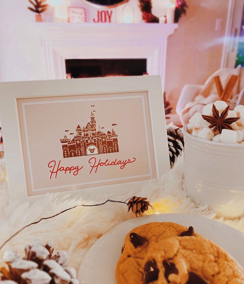 Disney Gingerbread Castle Art Print - Etsy