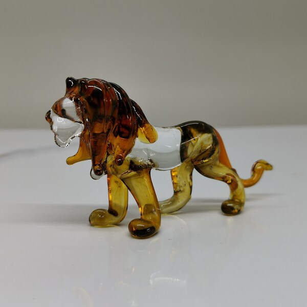 Glass Lion - Etsy