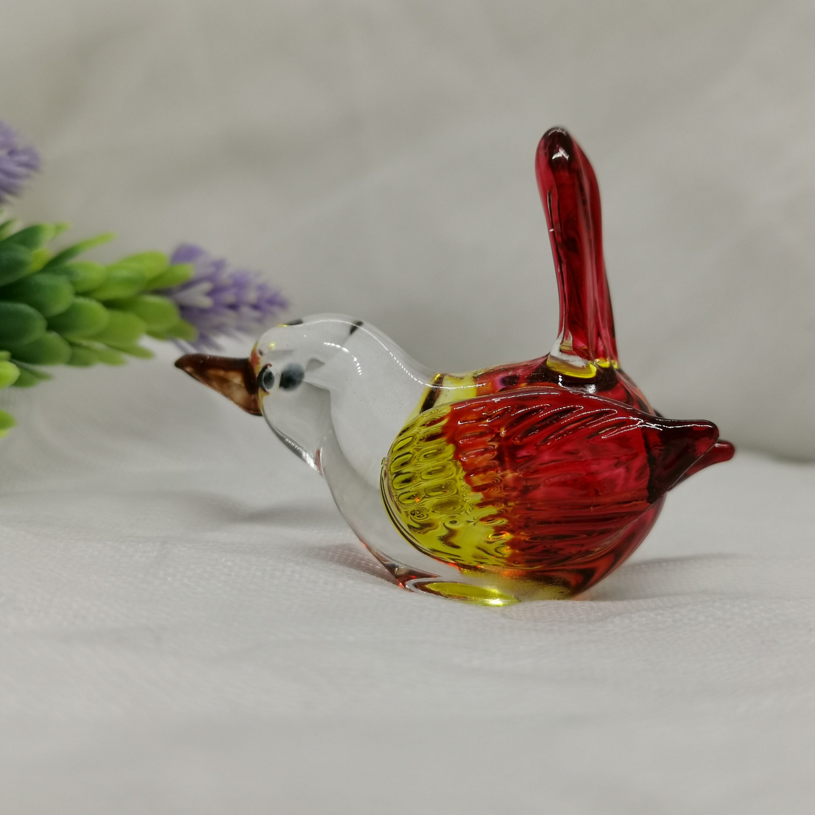 Glass Birds Hand Blown Glass Bird Figurine Glass Bird - Etsy