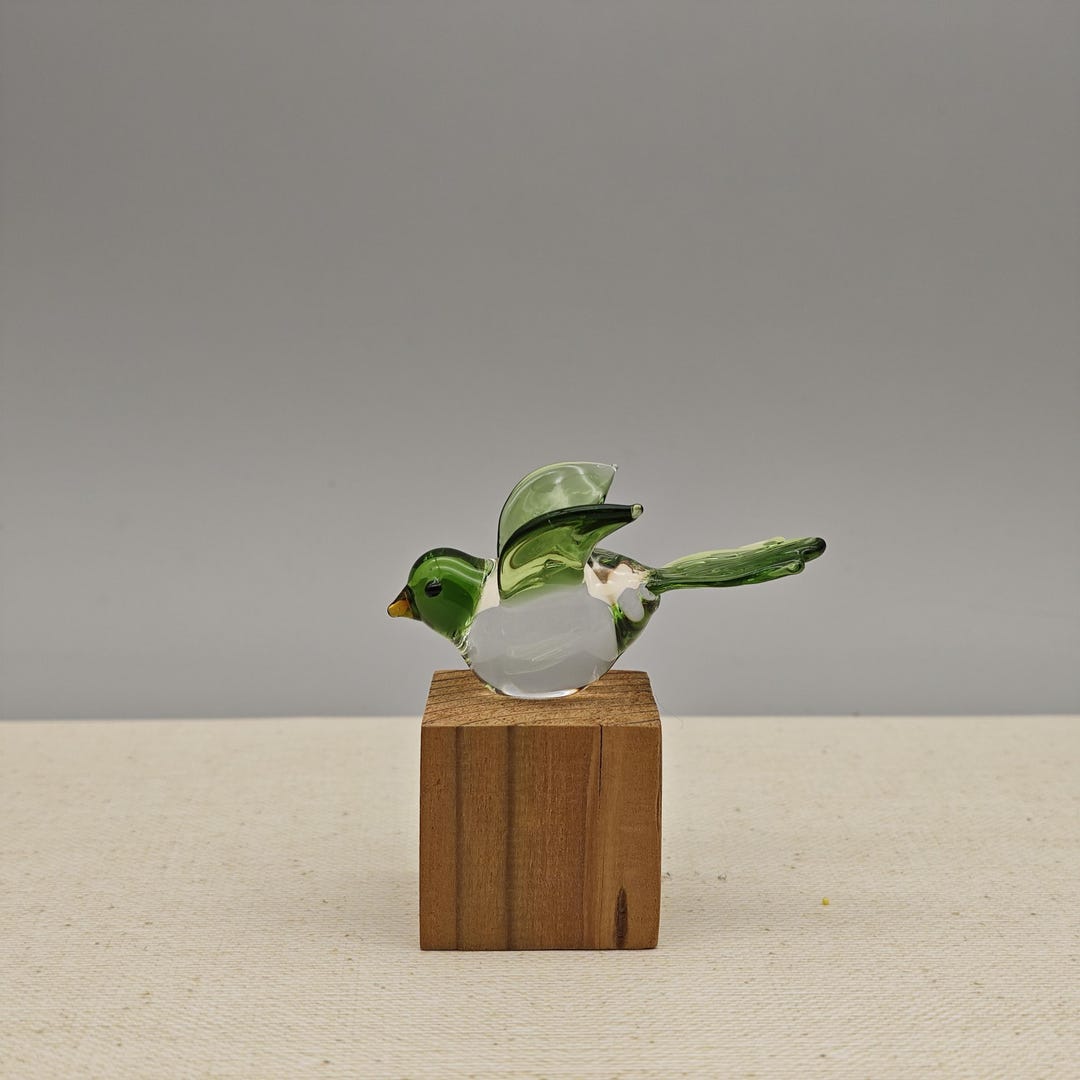 Hand-blown Glass Bird-blown Glass Bird Figurine-stained Glass Bird ...