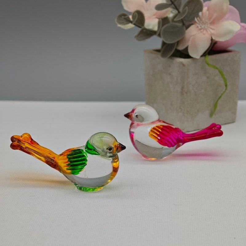 Blown Glass Bird - Etsy