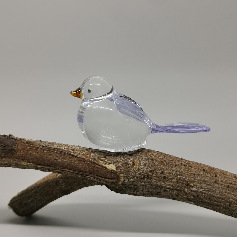 Glass Birds Figurines Stained Glass Bird Blown Glass Bird - Etsy