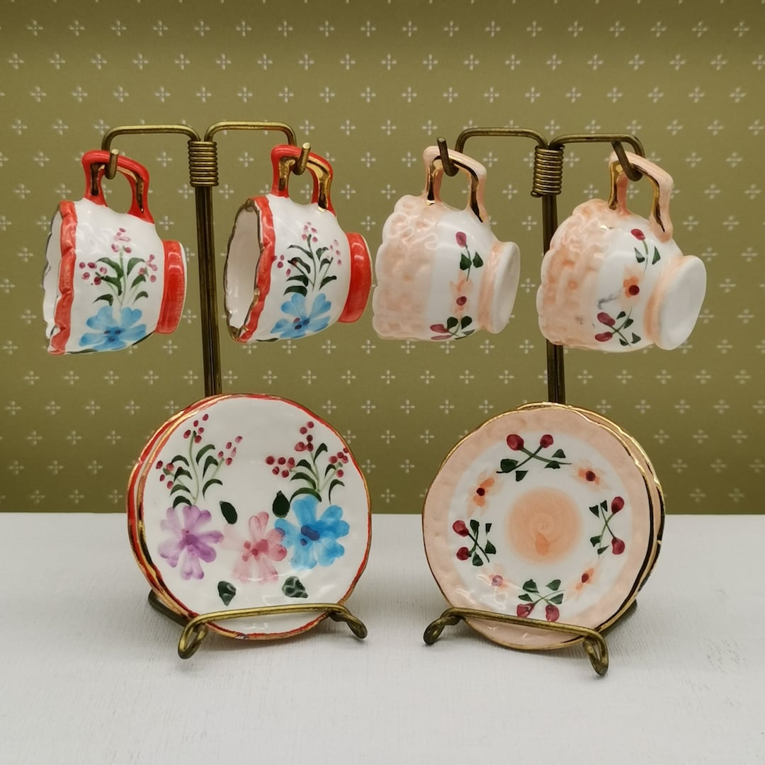 Miniature Coffee Set Miniature Tea Sets Dollhouse Tea Set - Etsy