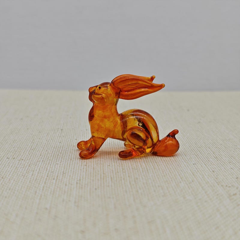 Glass Rabbit - Etsy