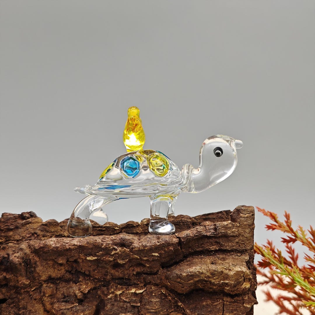 Small Glass Sea Turtle-mini Glass Turtle-glass Turtle Sculpture ...