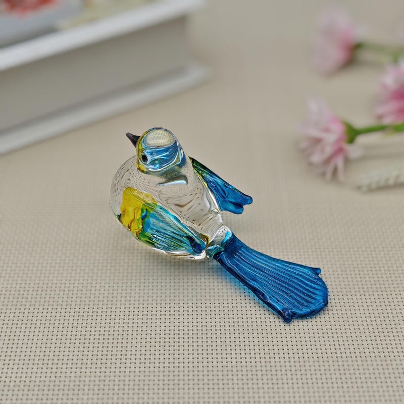 Blown Glass Bluebird - Etsy