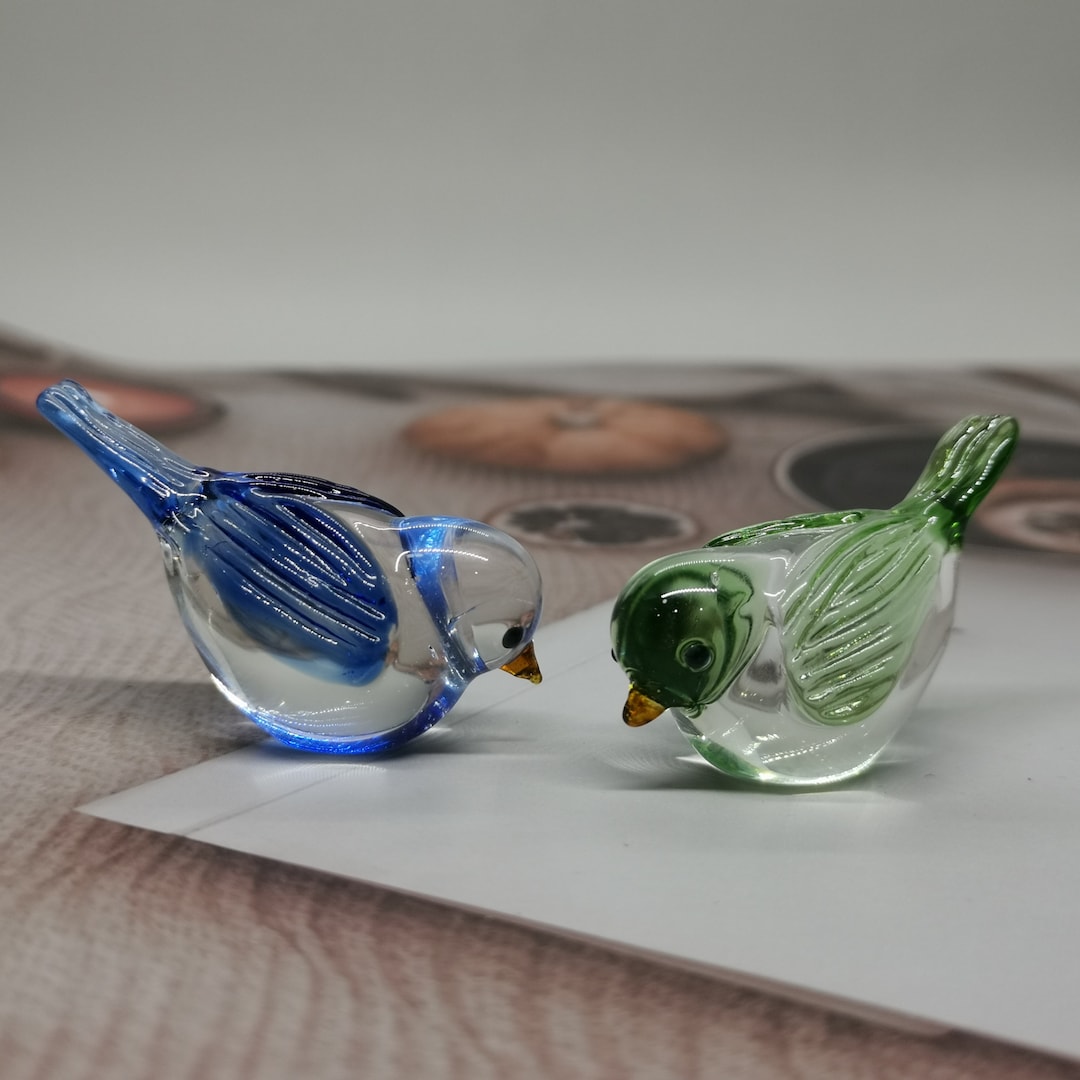 Glass Bird, Glass Birds Figurines, Stained Glass Bird, Blown Glass Bird ...