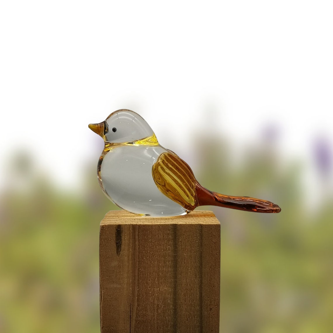 Glass Birds Figurines Stained Glass Bird Blown Glass Bird - Etsy