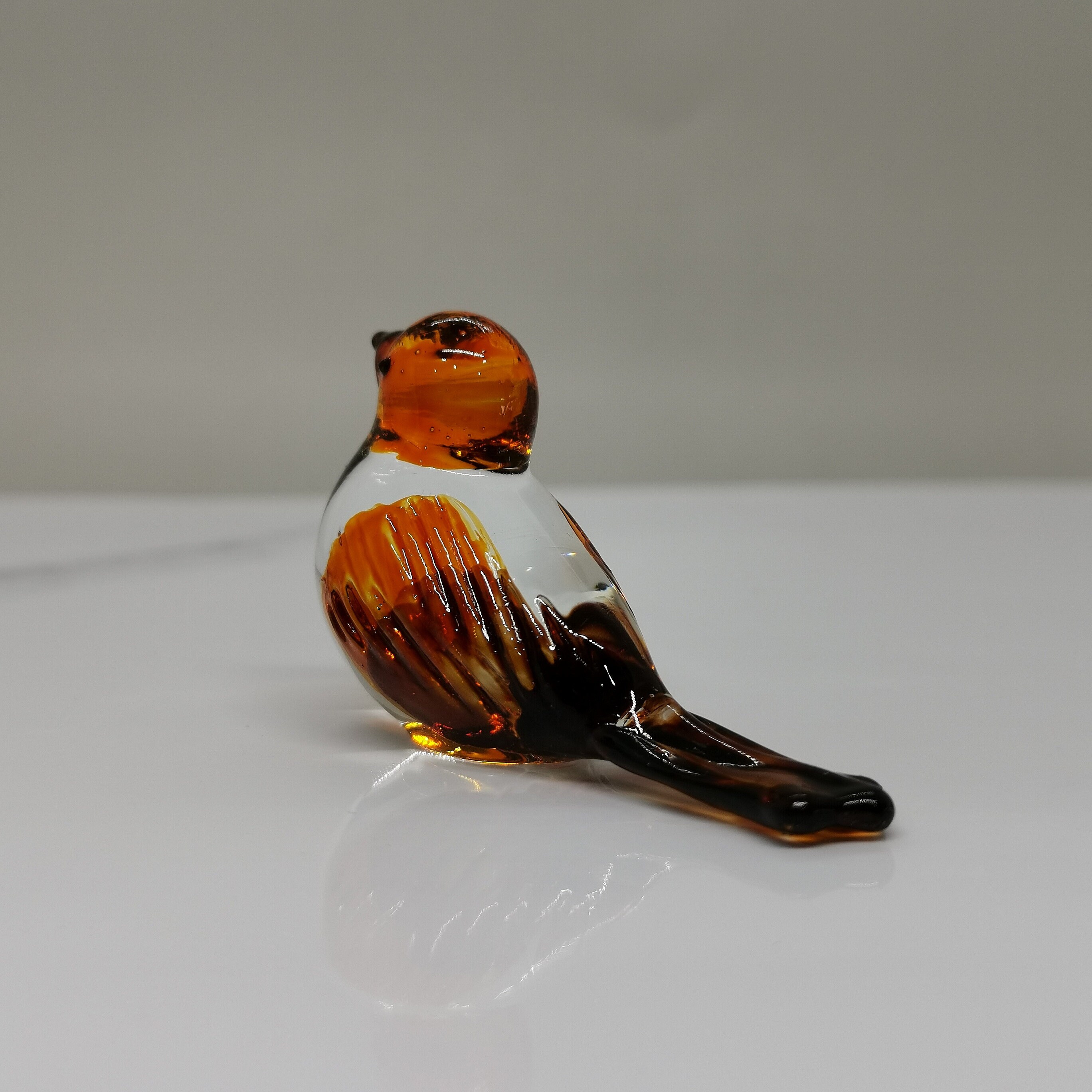 Glass Birds Figurines Robin Bird Figurine Glass Bird Art - Etsy