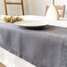 Natural Linen Tablecloth With Hemstitch, Beige Table Decor, Rectangular ...