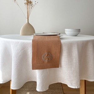 Thankful Linen Napkins, Embroidery Cloth Napkins Set, Earth Tone Linen ...