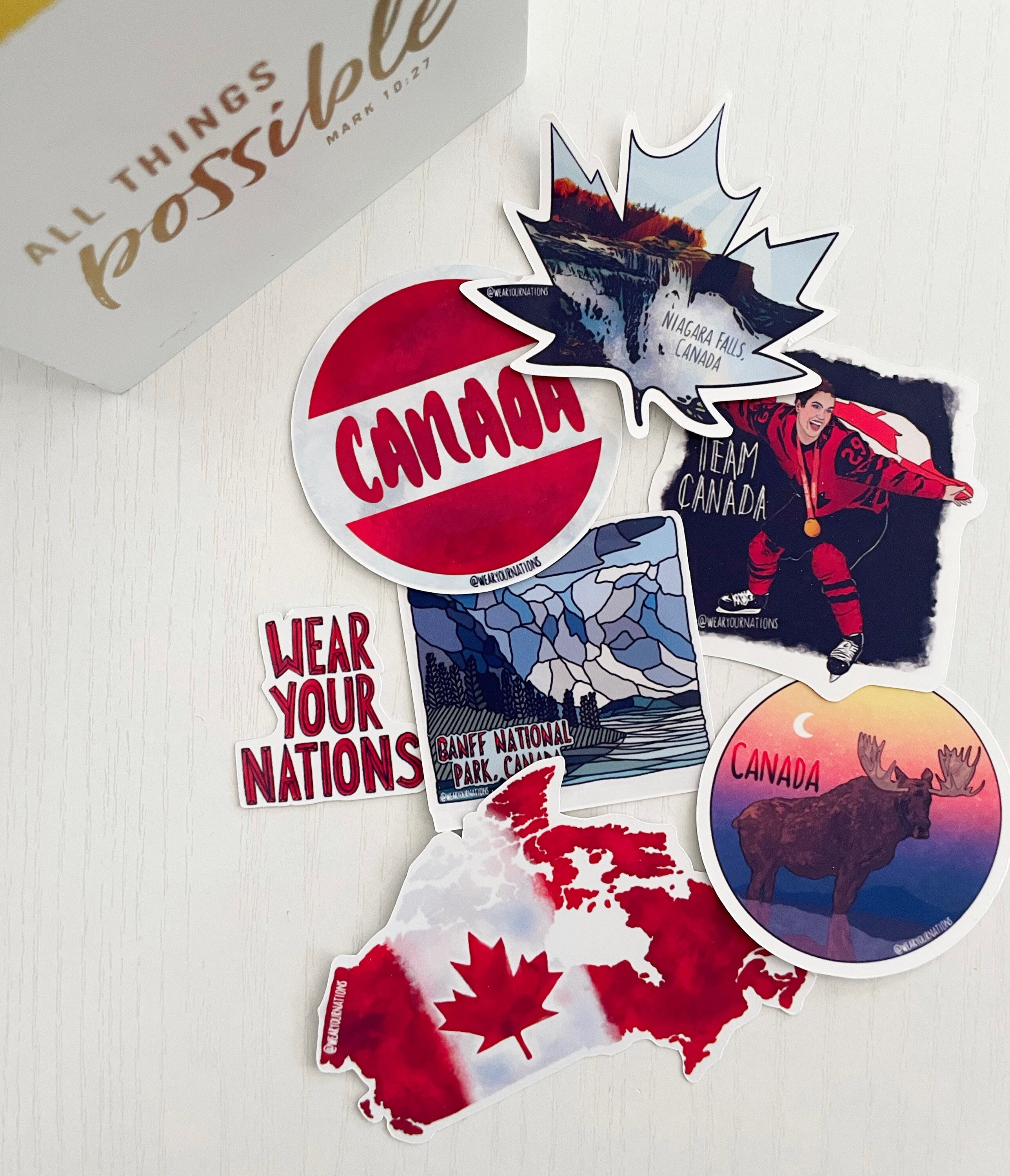 Canada Flag Map Sticker Canada Map Sticker Canada Sticker - Etsy