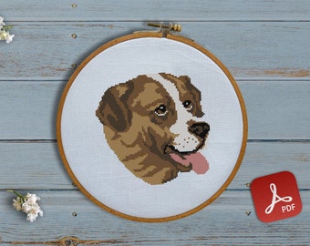 St Bernard Cross Stitch Pattern - Etsy
