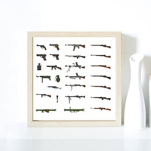 26 in 1, Weapon Pack, World War II, Weapons, Gun, Rifle, Grenade, RPG ...