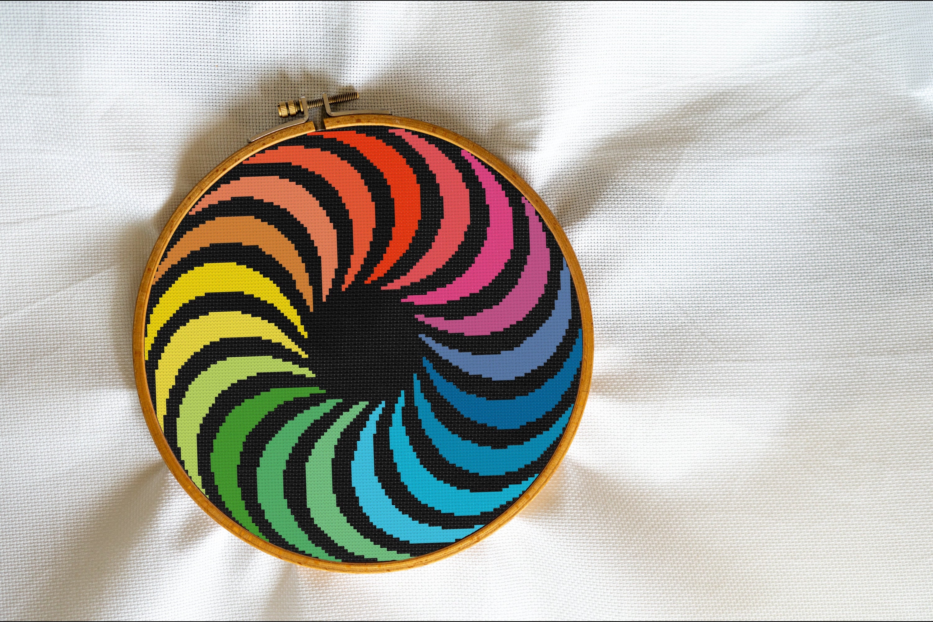 Color Wheel Lotus Vertigo Rainbow Colors Optical Illusion - Etsy