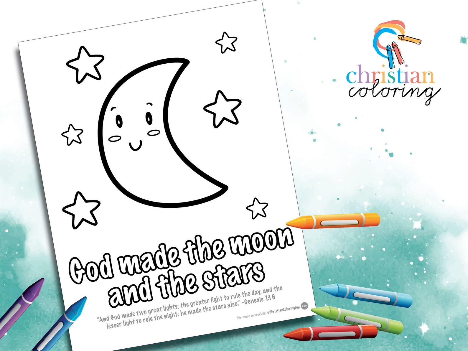 God’s Creation Coloring Book for Toddlers | KJV Bible Verses ...