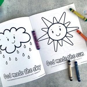 God’s Creation Coloring Book for Toddlers | Genesis KJV Bible Theme ...