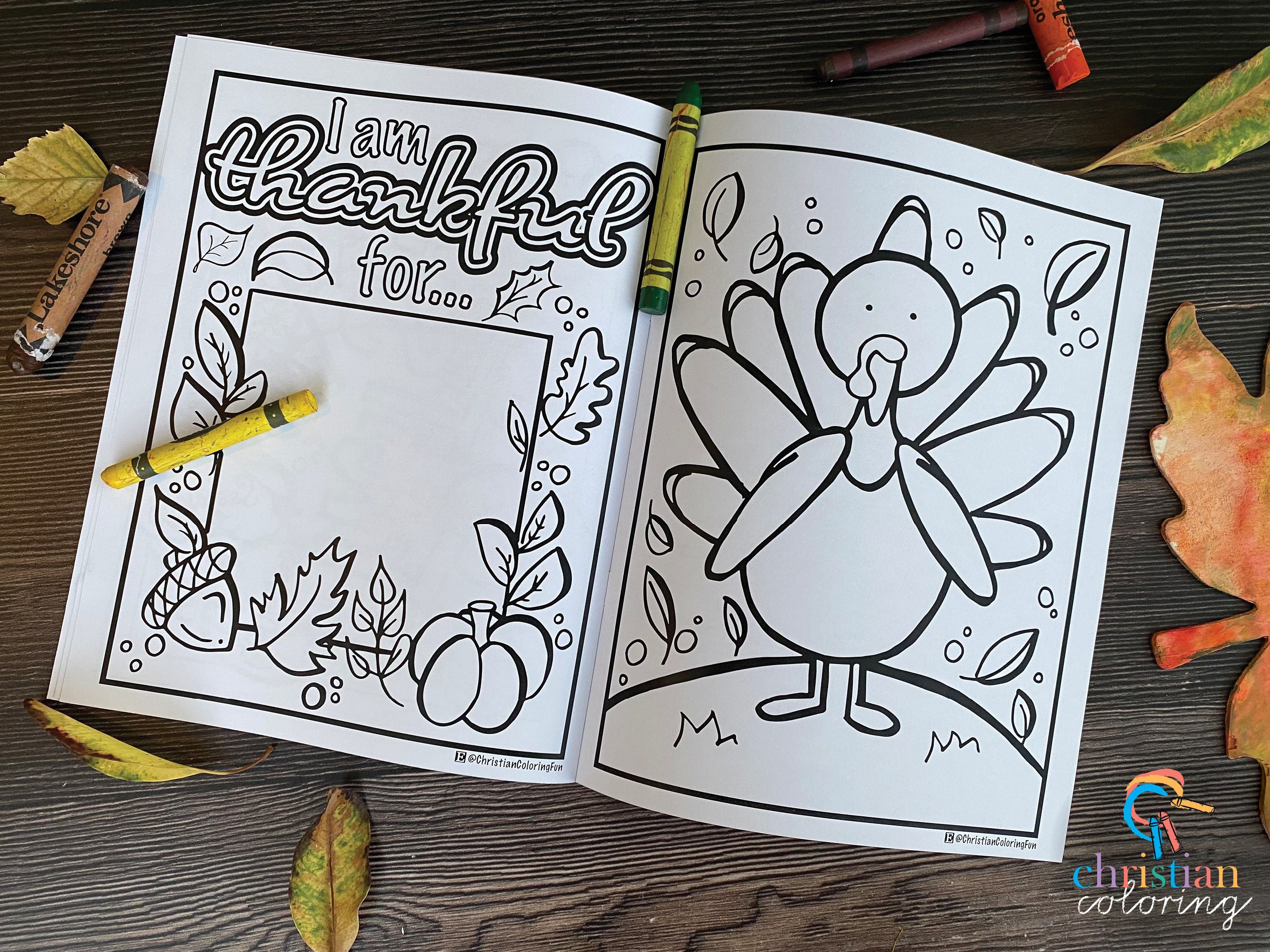 Fall Christian Coloring Book | Autumn Season Bible Theme | 12-page ...
