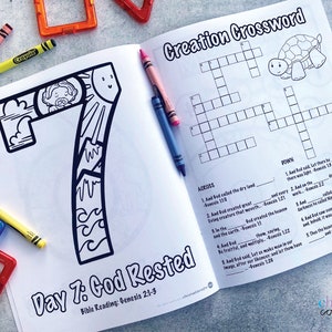A Coloring Book for Kids on God's Creation in 7-days! | Genesis KJV ...
