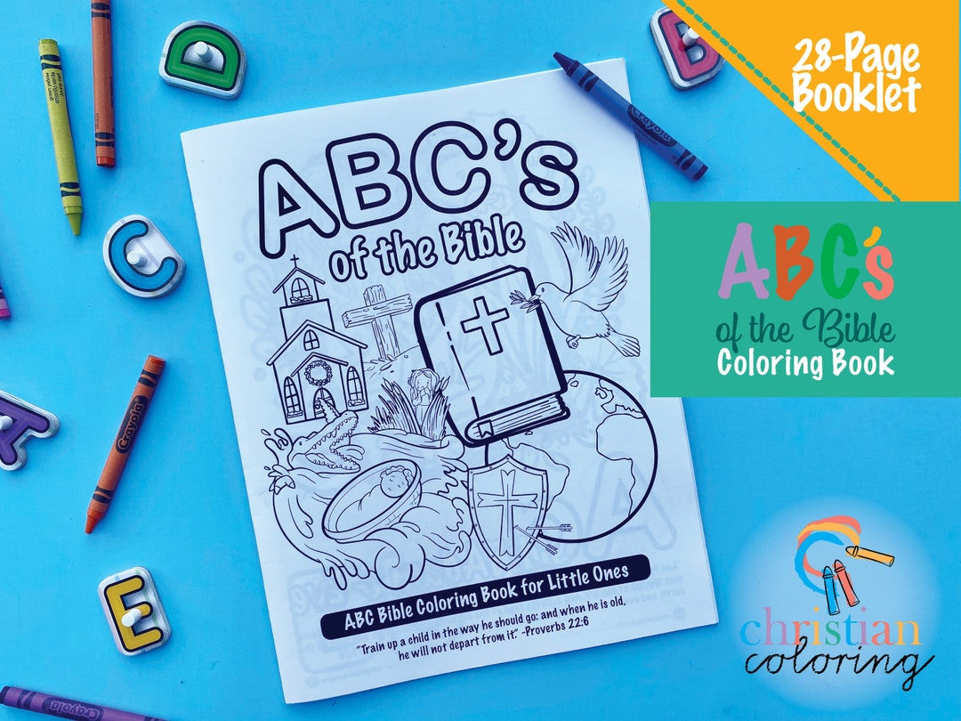 Abc's of the Bible: A Coloring Book for Little Ones KJV Bible Theme 28 ...