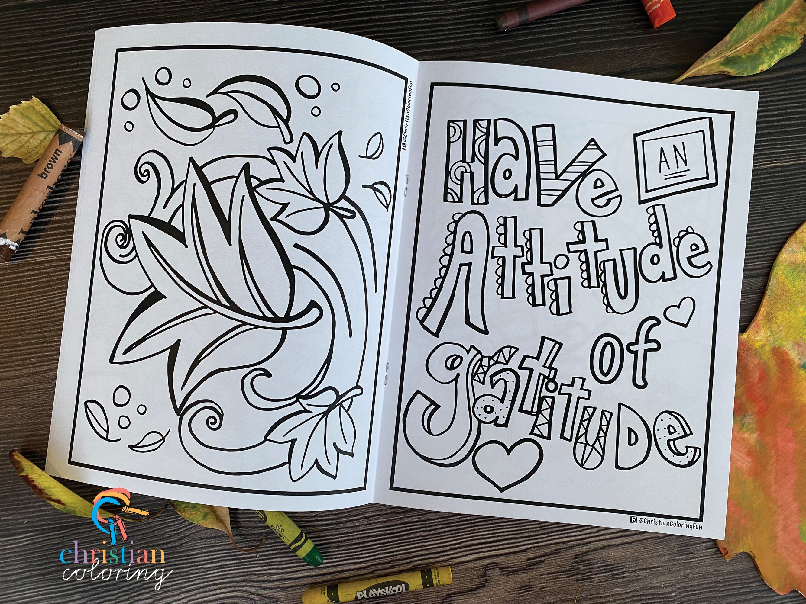 Fall Christian Coloring Book | Autumn Season Bible Theme | 12-page ...