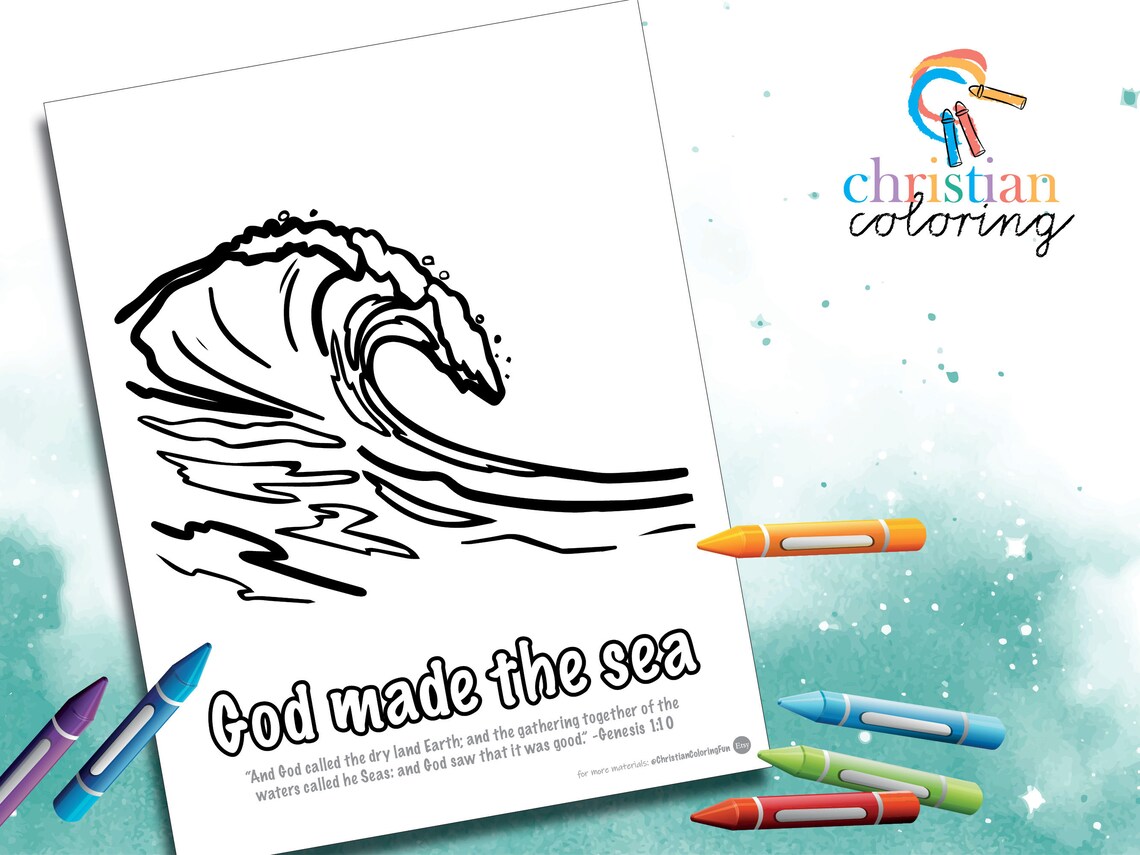 God’s Creation Coloring Book for Toddlers | KJV Bible Verses ...