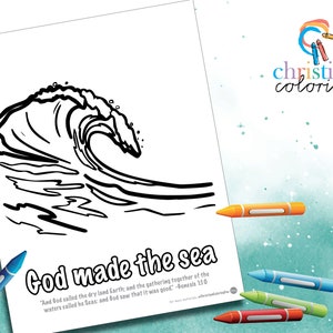 God’s Creation Coloring Book for Toddlers | KJV Bible Verses ...