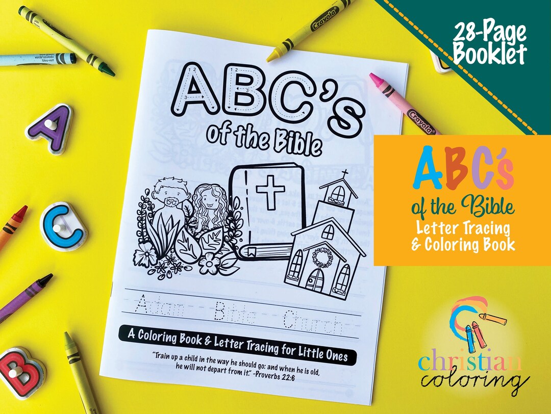 Abc's of the Bible: Letter Tracing & Coloring Book for Little Ones ...