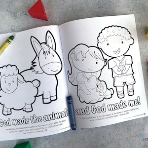 God’s Creation Coloring Book for Toddlers | Genesis KJV Bible Theme ...