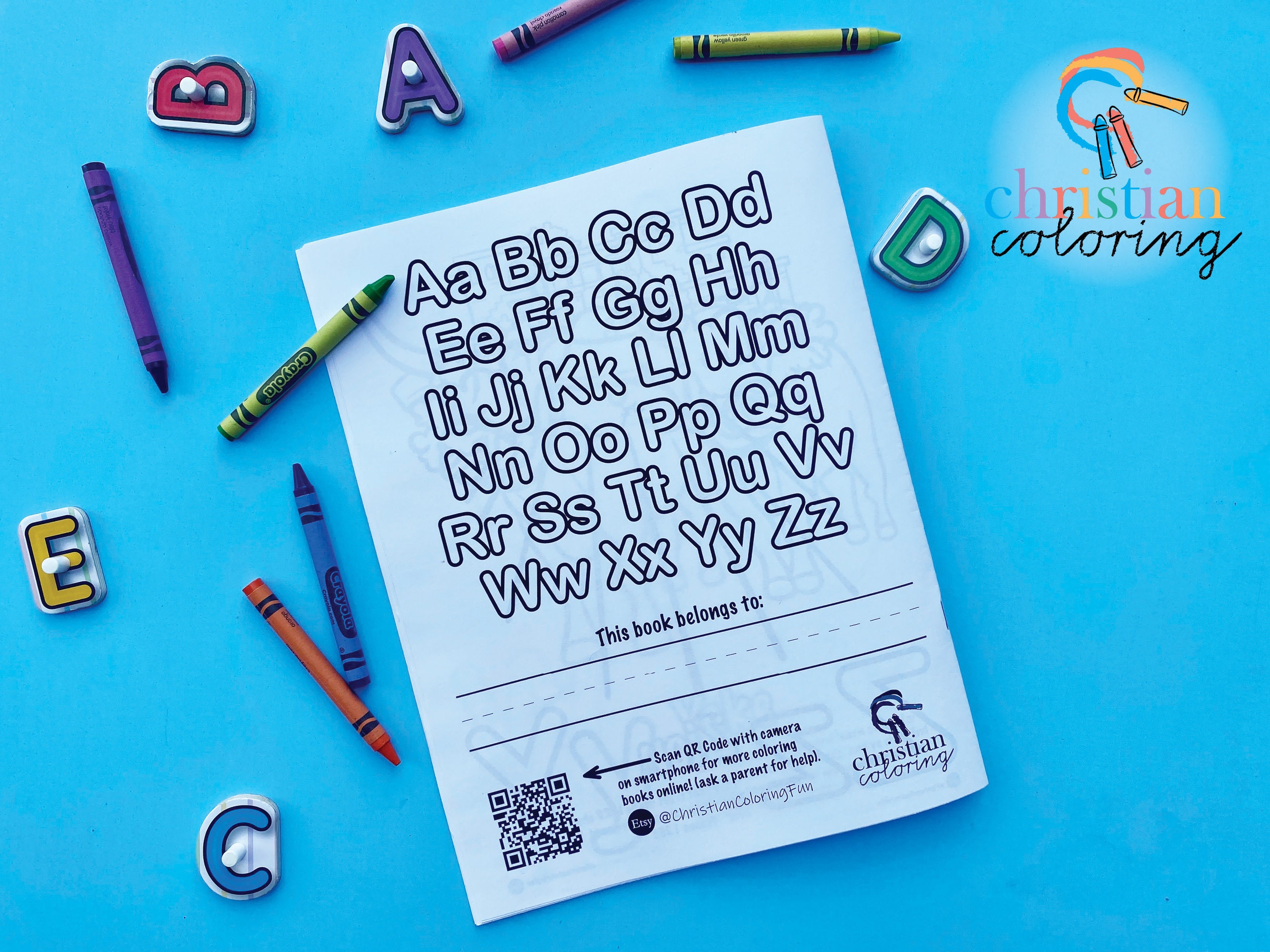 Abc's of the Bible: A Coloring Book for Little Ones | KJV Bible Theme ...