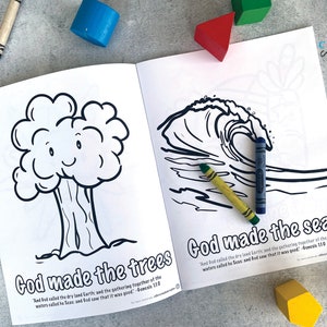 God’s Creation Coloring Book for Toddlers | Genesis KJV Bible Theme ...