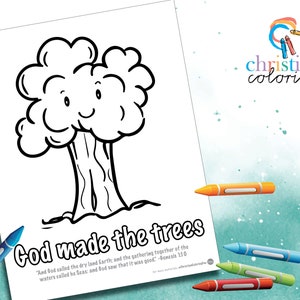 God’s Creation Coloring Book for Toddlers | KJV Bible Verses ...