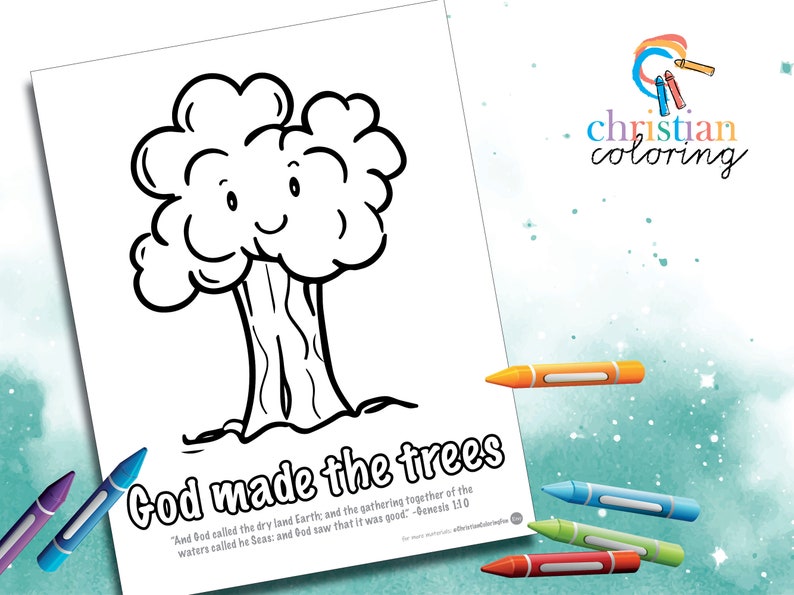 God’s Creation Coloring Book for Toddlers | KJV Bible Verses ...