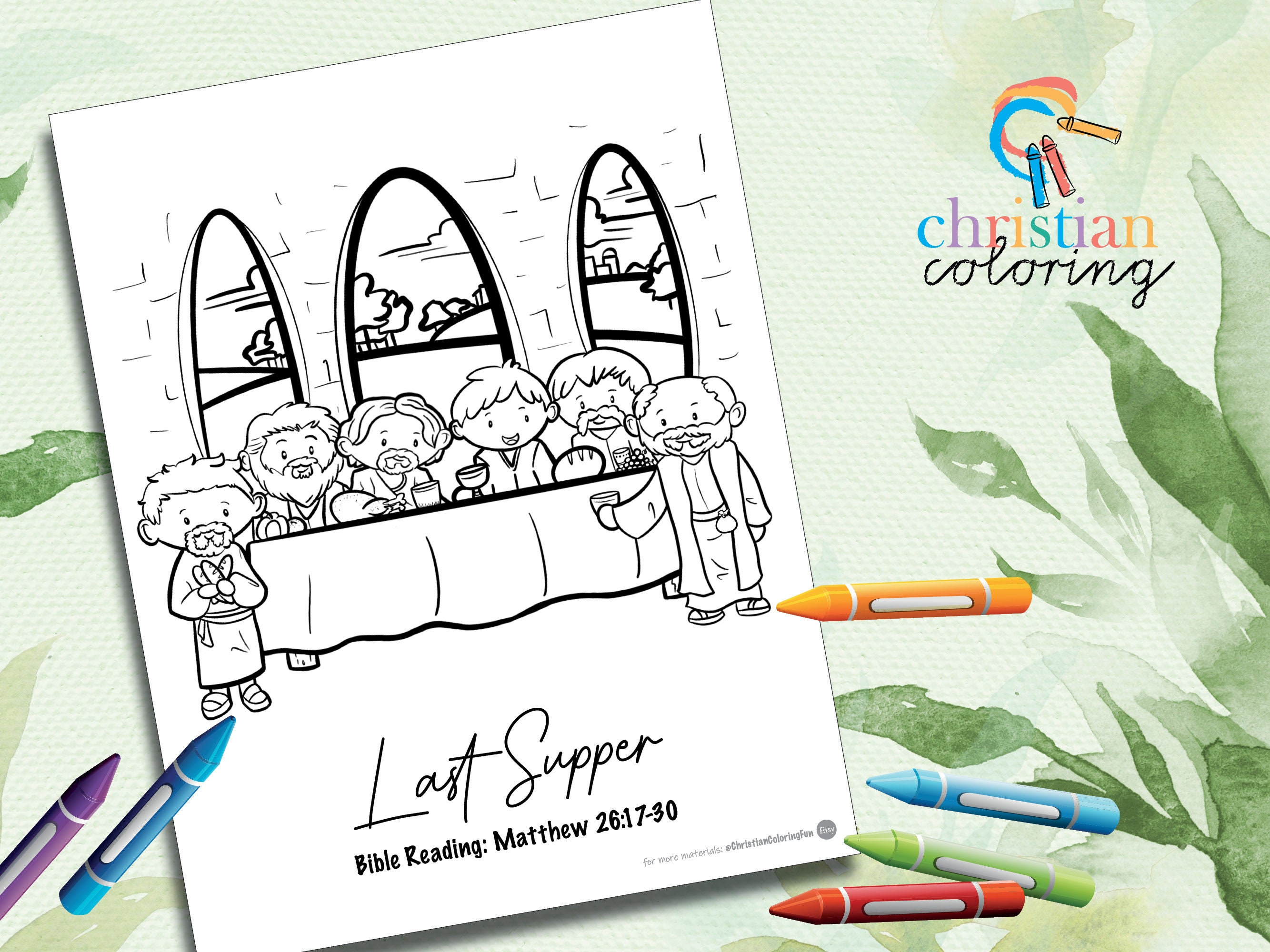 The Resurrection Story Coloring Book for Kids | Digital Download 12 ...