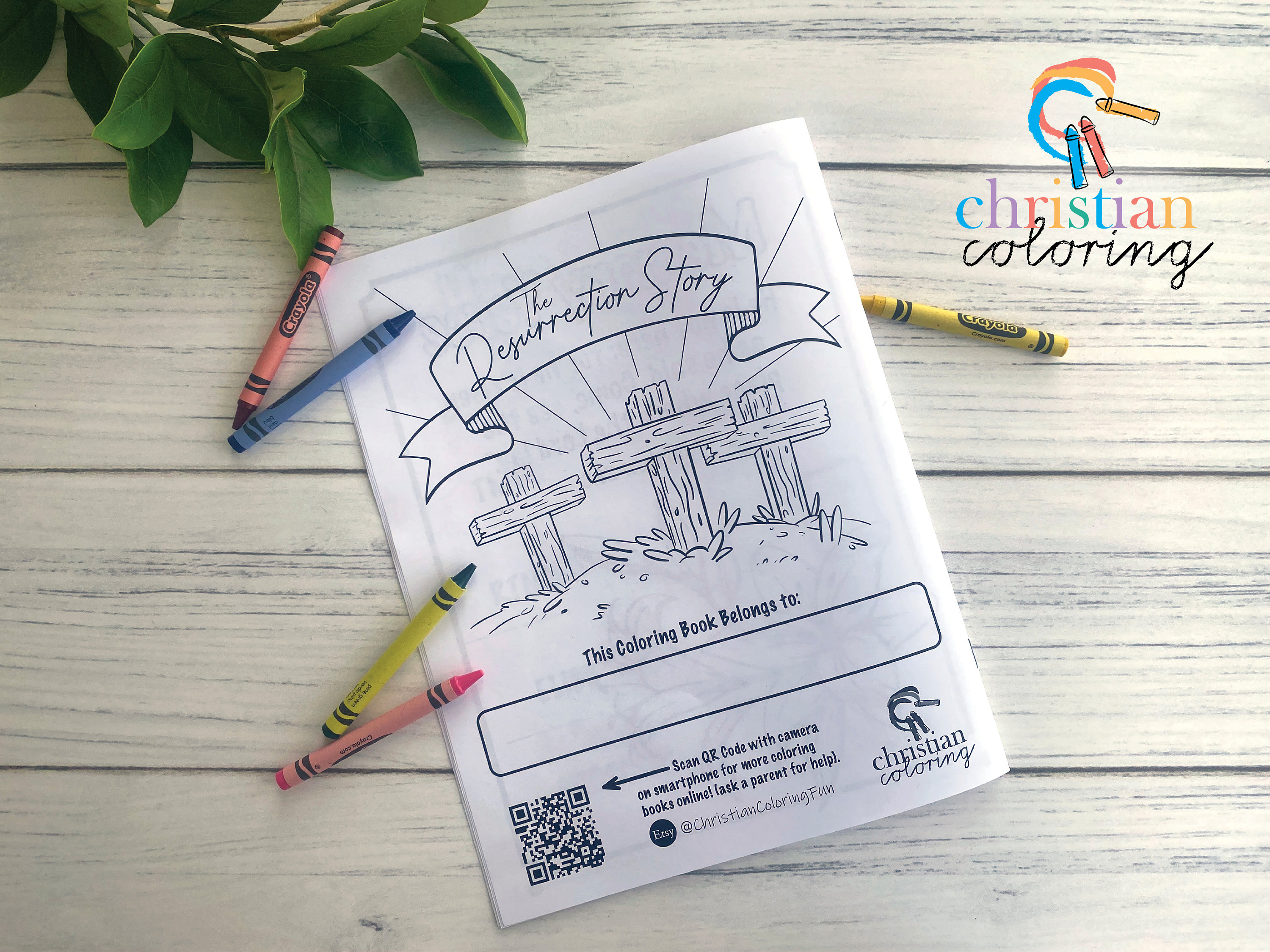 The Resurrection Story Coloring Book for Kids | KJV Bible Theme | 12 ...