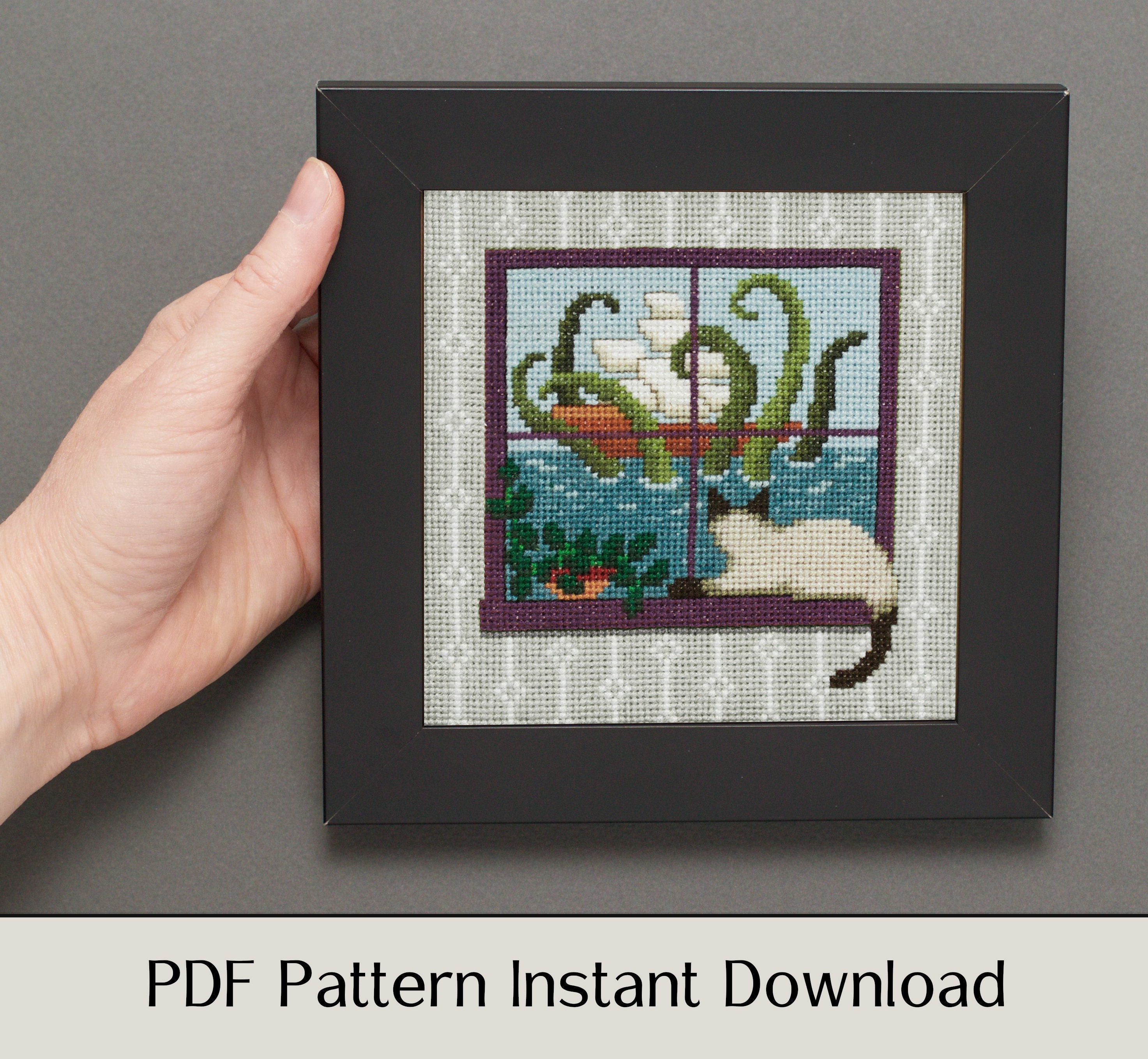 Cross Stitch Pattern - Cat, Kraken, Ocean and Boat - PDF Instant ...
