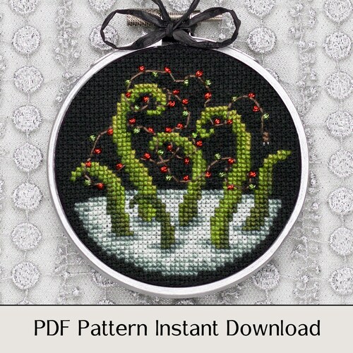 Kraken Christmas Cross Stitch Pattern PDF Instant Download - Etsy