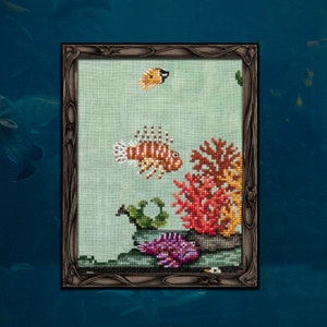 The Deadly Aquarium Stitch Along SAL, Cross Stitch Pattern PDF Instant ...