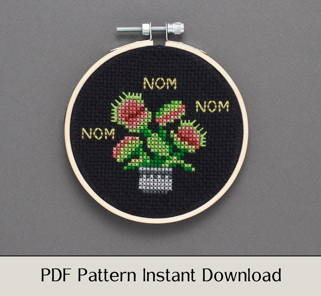 Cross Stitch Pattern - Venus Fly Trap - PDF Instant Download - Etsy