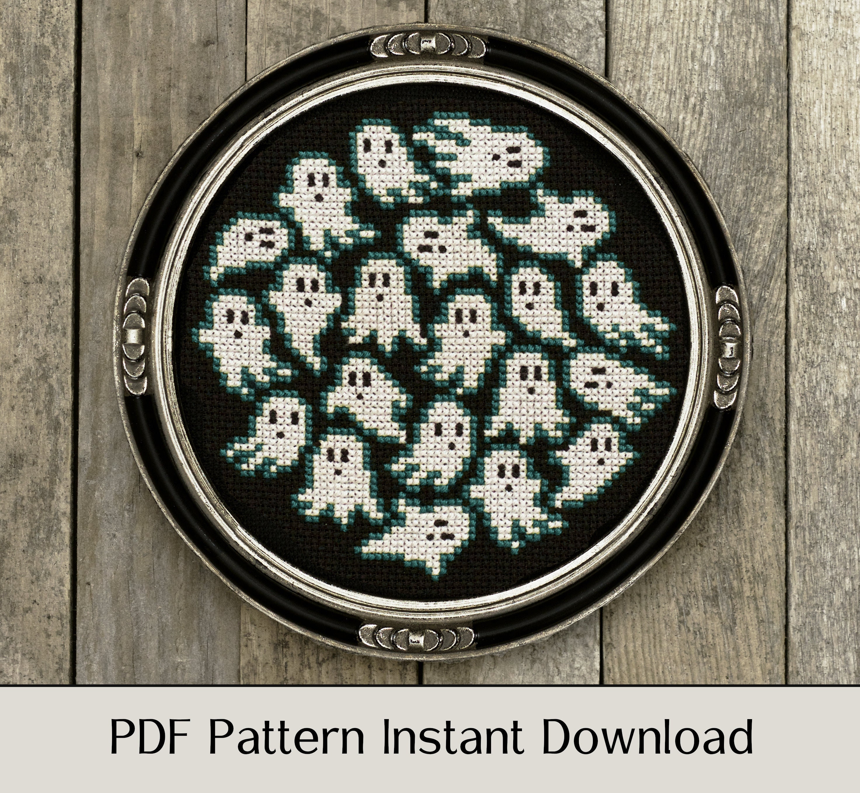 Halloween Ghost Cross Stitch Pattern PDF Instant Download - Etsy