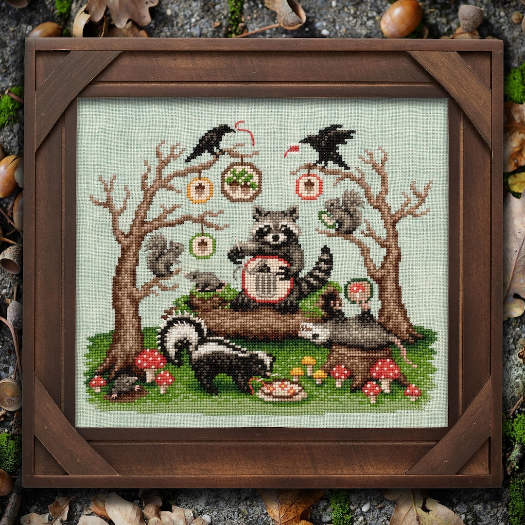 Woodland Animal Cross Stitch Pattern - PDF Instant Download - Etsy